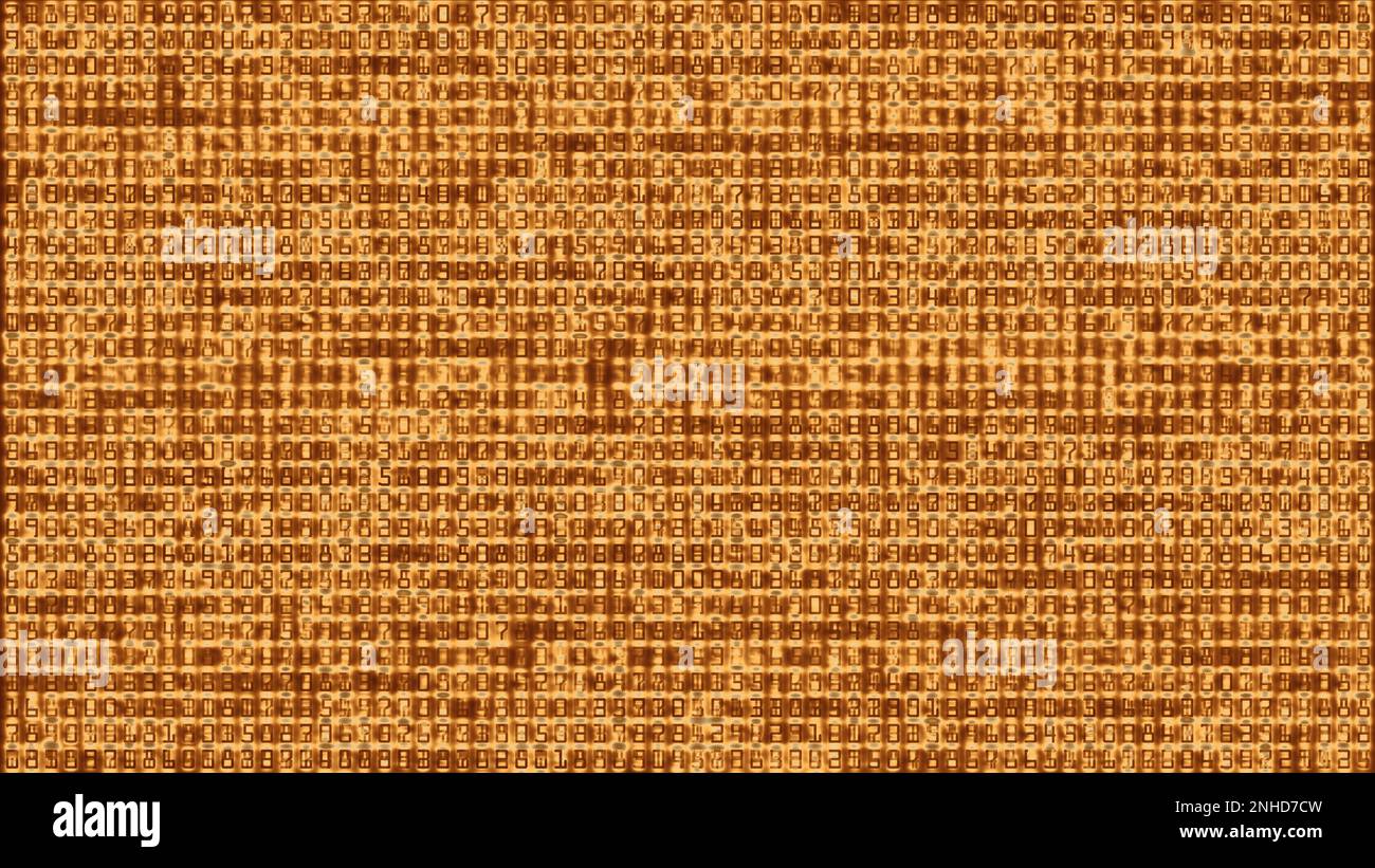 Abstract background, digital data matrix, illustration render Stock ...