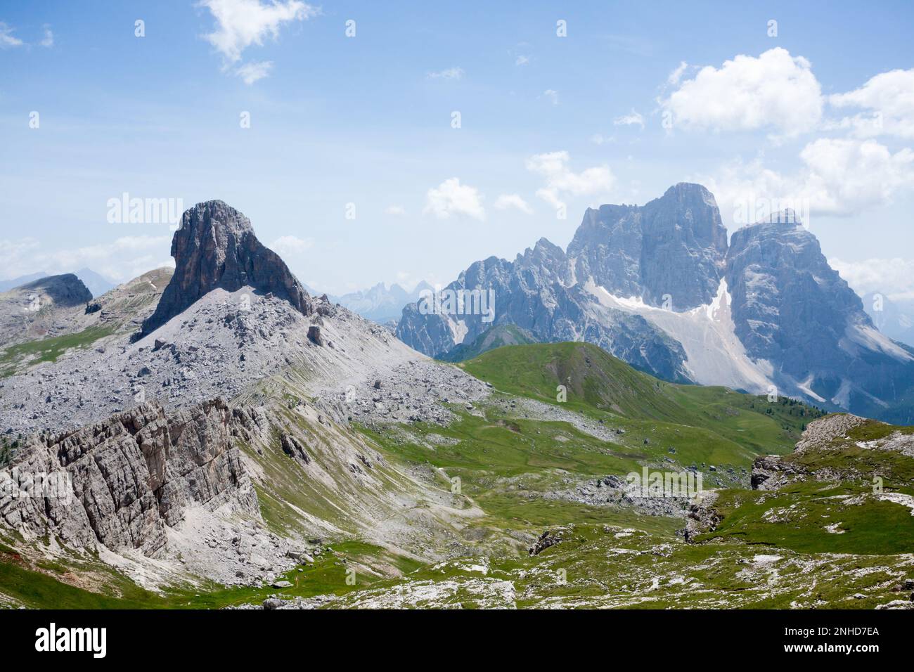 Dolomites range landscape. Pelmo mount view. Italian dolomites Stock ...