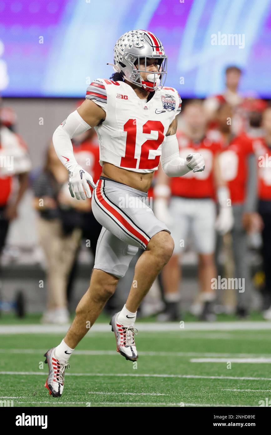 ATLANTA, GA - DECEMBER 31: Ohio State Buckeyes safety Lathan Ransom (12 ...