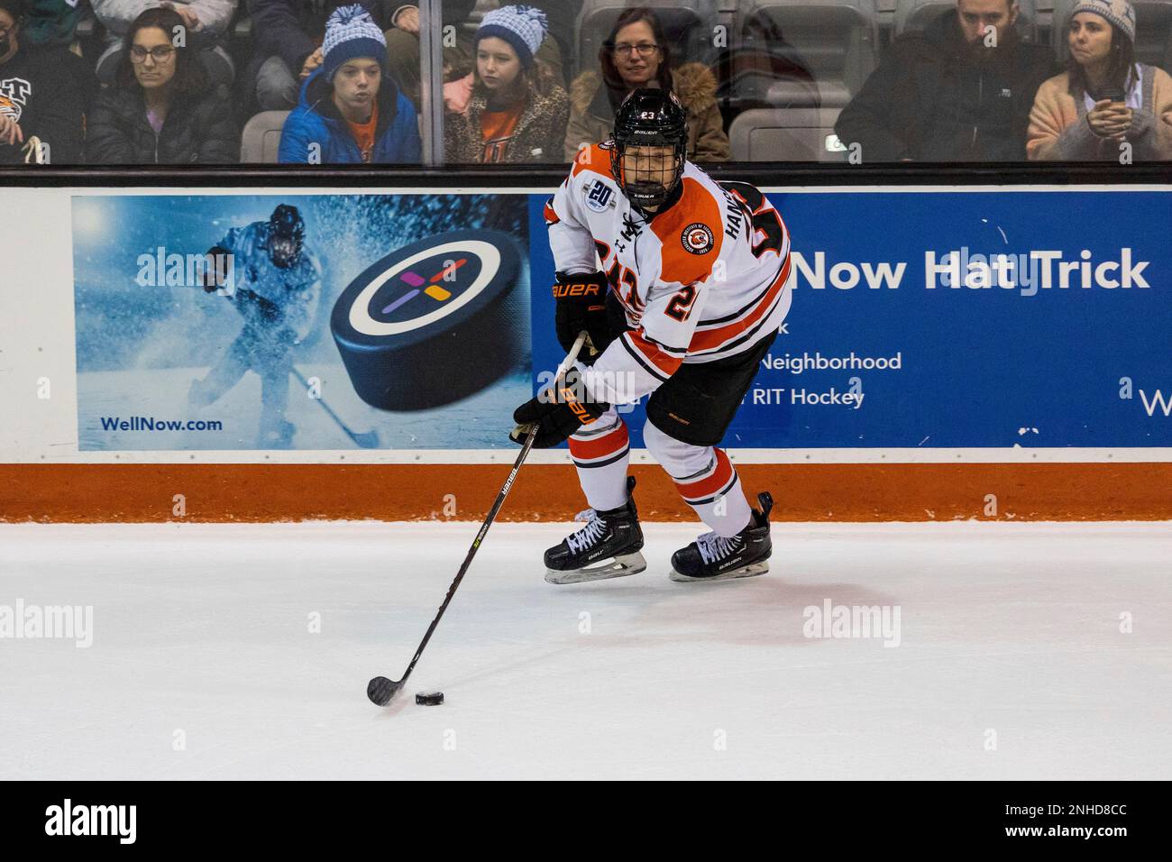 January 13, 2023: RIT Tigers defenseman Aiden Hansen Bukata (23) skates ...