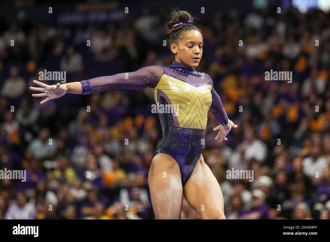 January 16, 2023: LSU's Haleigh Bryant competes on the balance beam ...