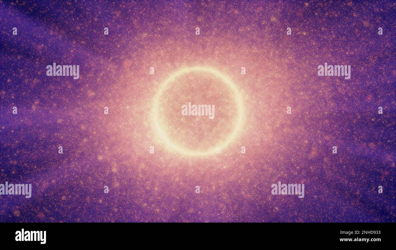 Abstract particles sun solar flare particles illustration 3d render ...