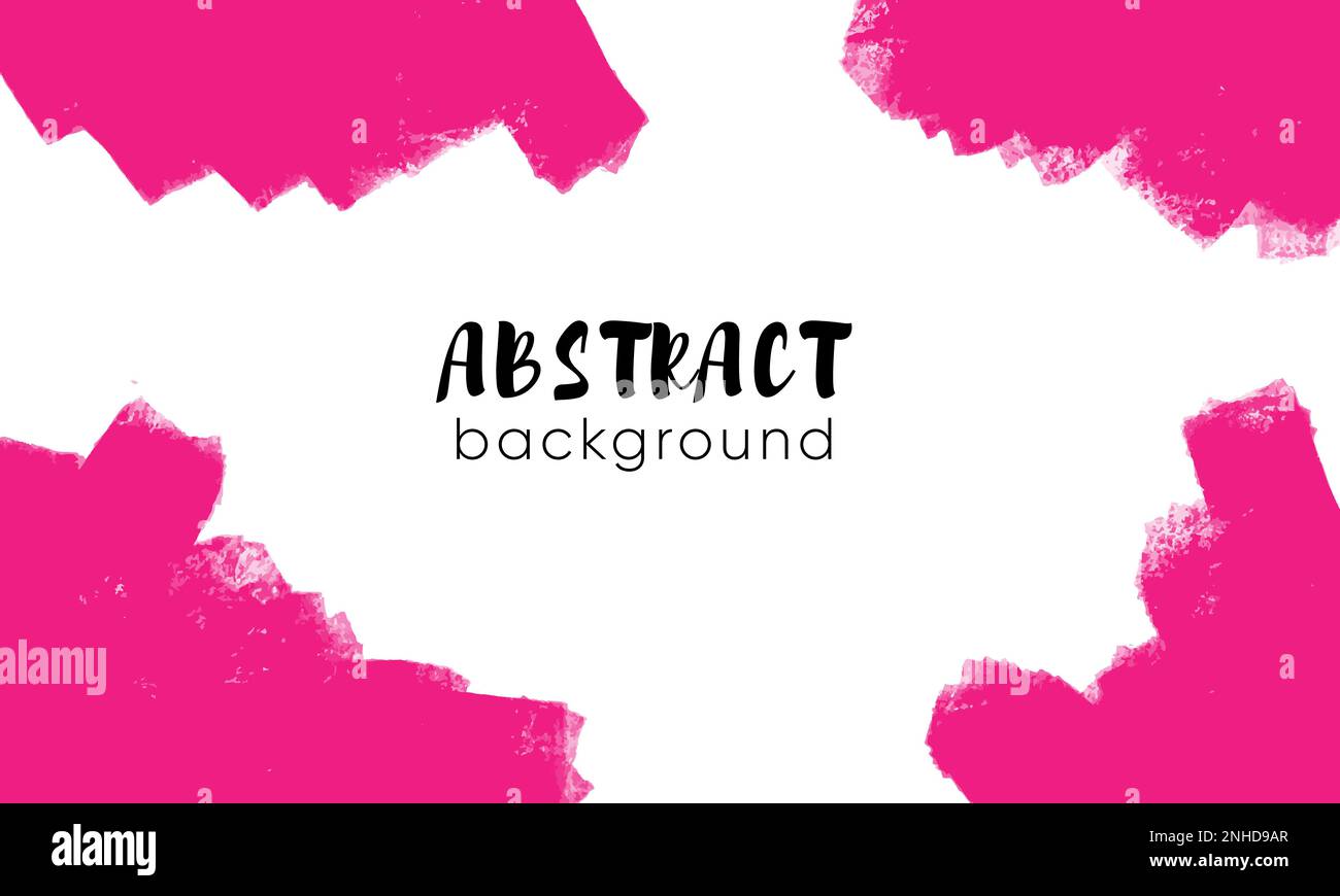 Banner with pink abstract shapes. Vector illustration Stock Vector ...