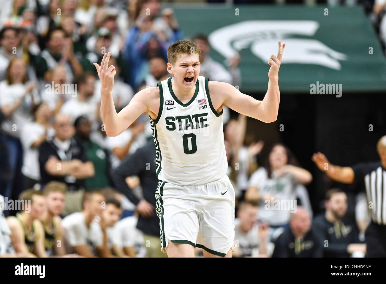 EAST LANSING, MI - JANUARY 16: Michigan State Spartans forward Jaxon ...