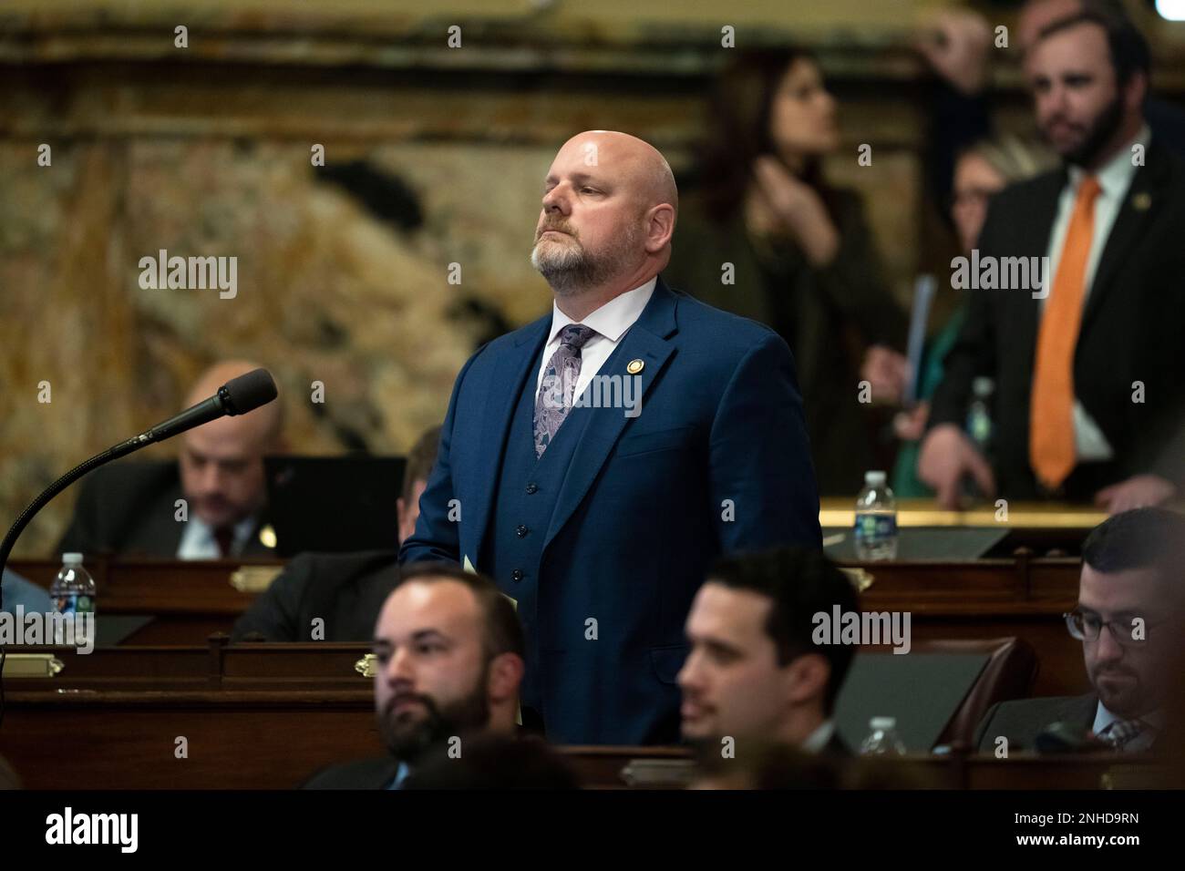 State Rep. Doyle Heffley, R-Carbon, at the Pennsylvania Capitol in ...