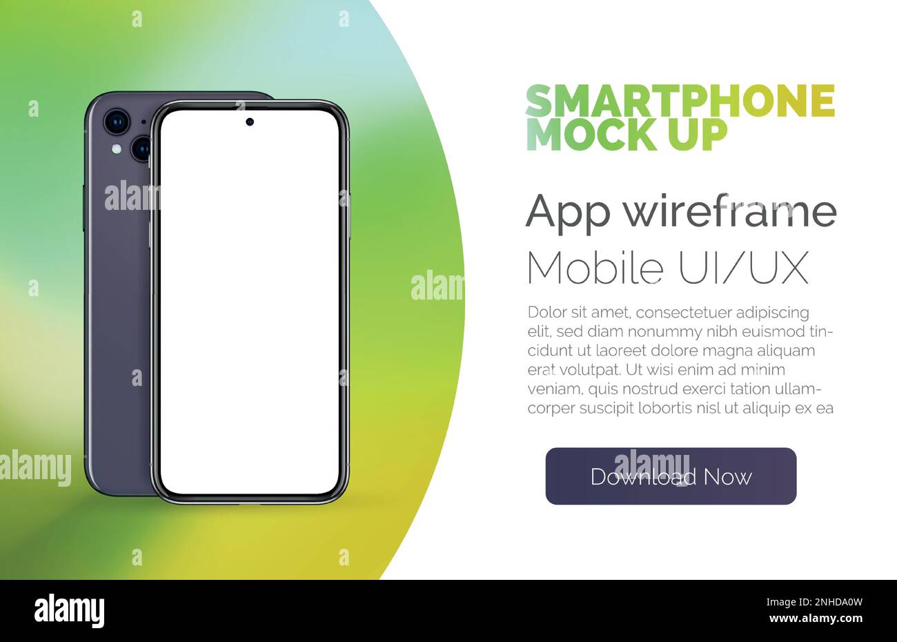 3d smart phone template for infographics, presentation or UI design ...