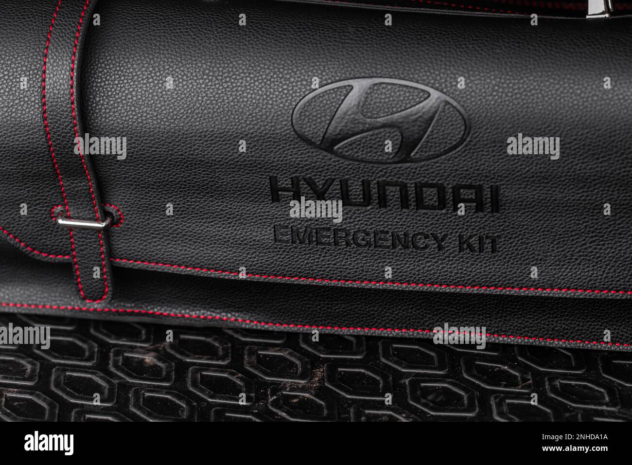 Moscow, Russia - December 18, 2021 Hyundai Palisade (LX2) Car repair ...