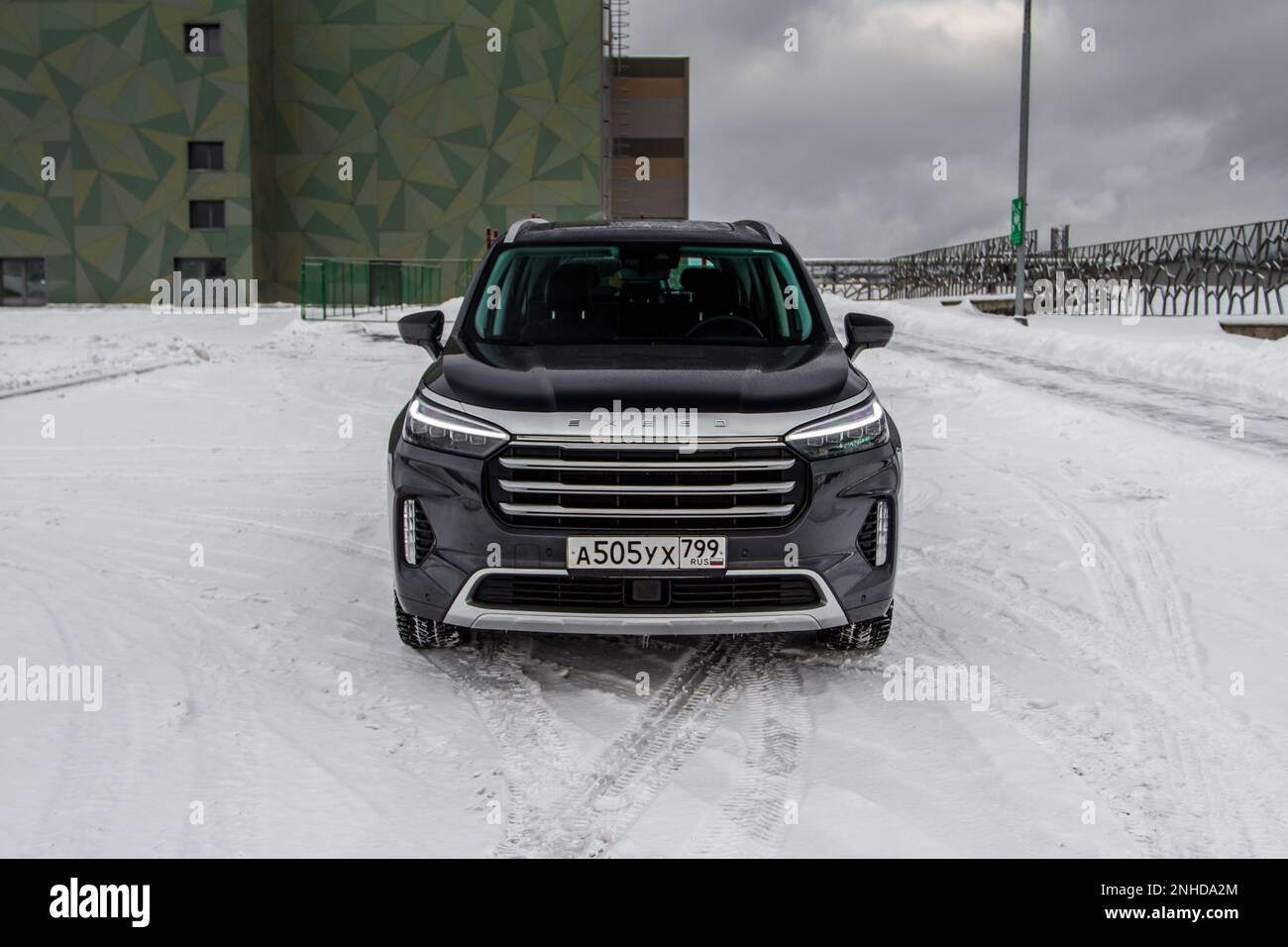 Moscow, Russia - December 18, 2021 Exeed VX also called Lanyue, midsize ...