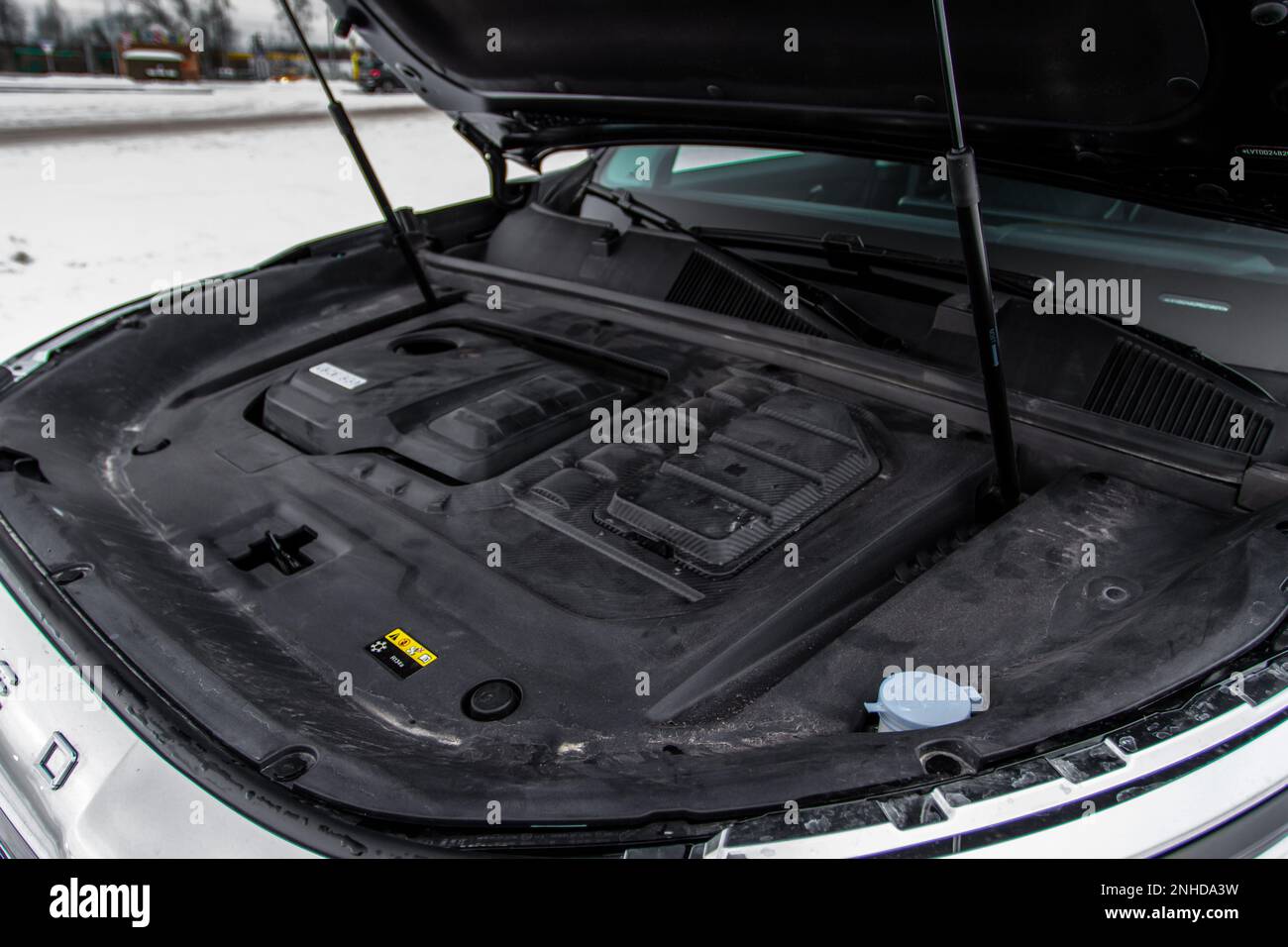 Moscow, Russia - December 18, 2021 Exeed VX also called Lanyue engine ...