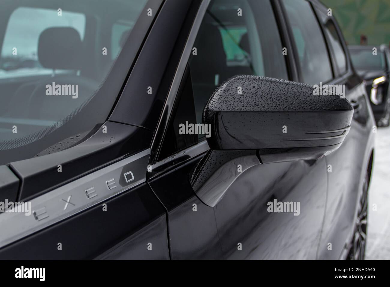 Moscow, Russia - December 18, 2021 Exeed VX also called Lanyue. Side ...