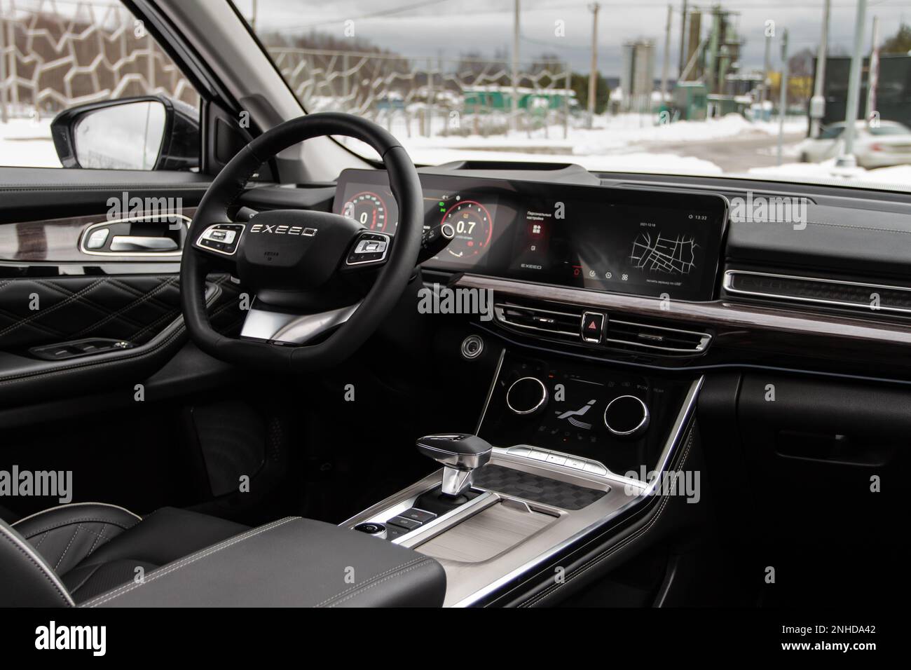 Moscow, Russia - December 18, 2021 Exeed VX also called Lanyue, general ...