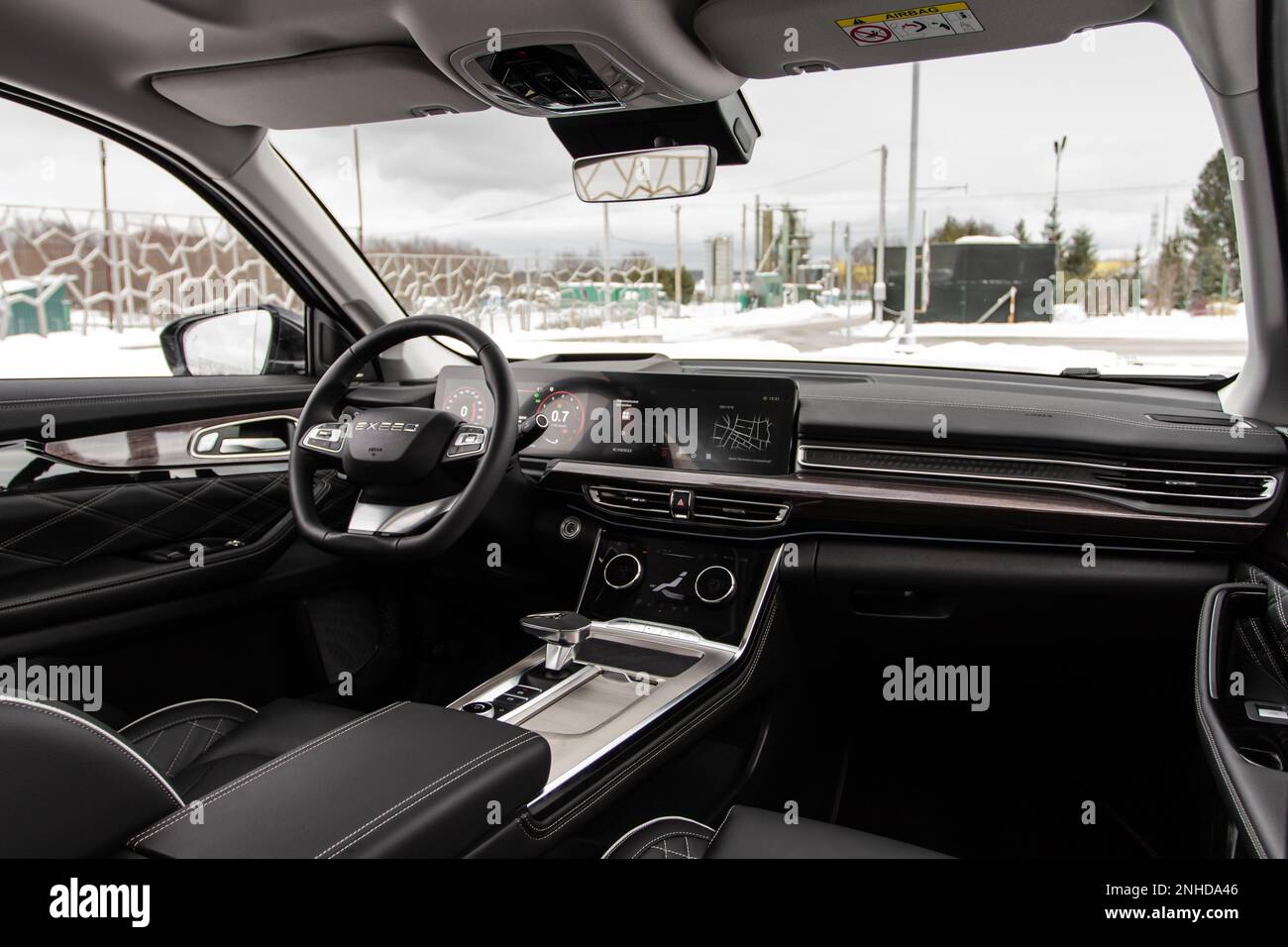 Moscow, Russia - December 18, 2021 Exeed VX also called Lanyue, general ...