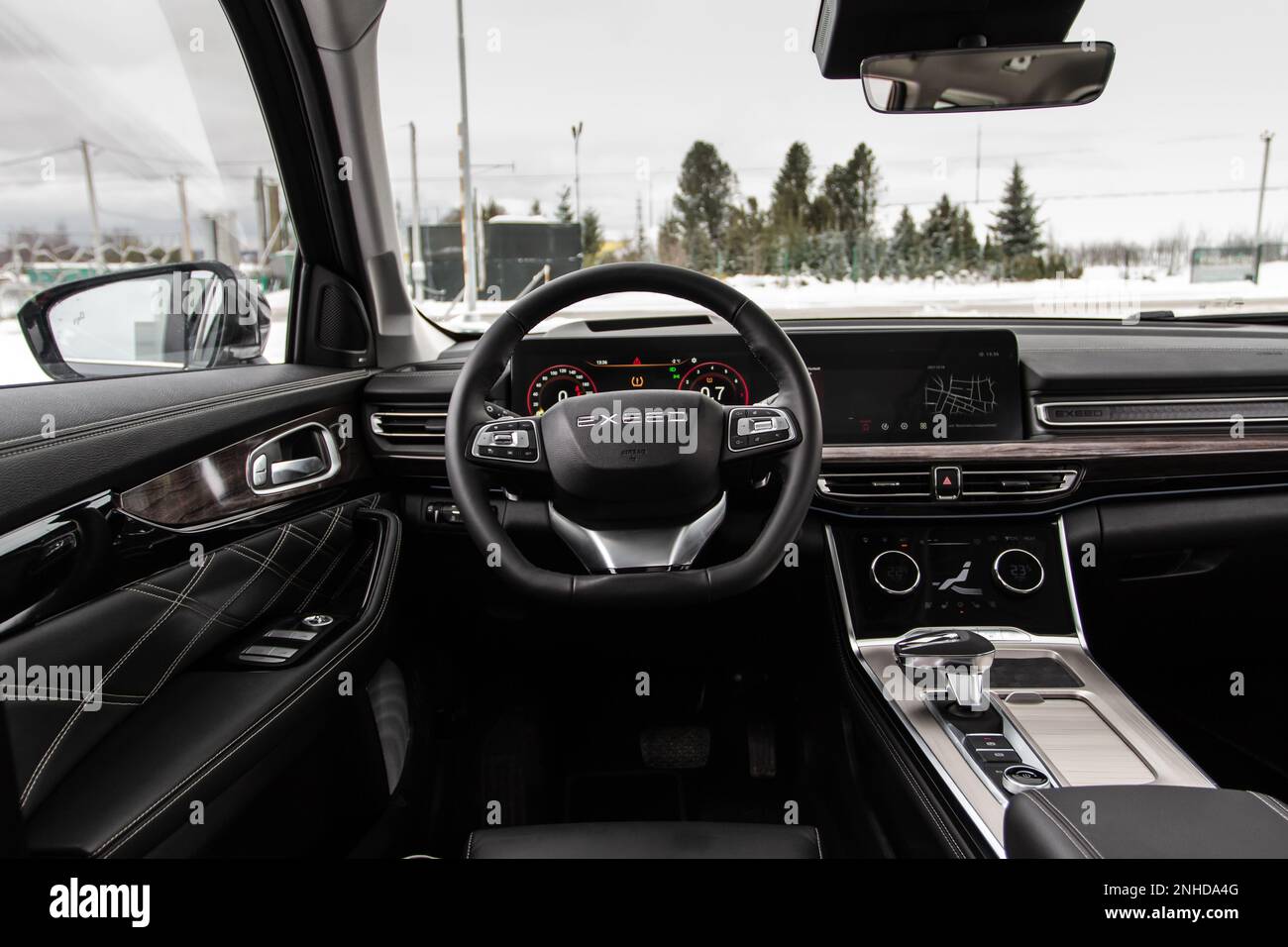 Moscow, Russia - December 18, 2021 Exeed VX also called Lanyue ...