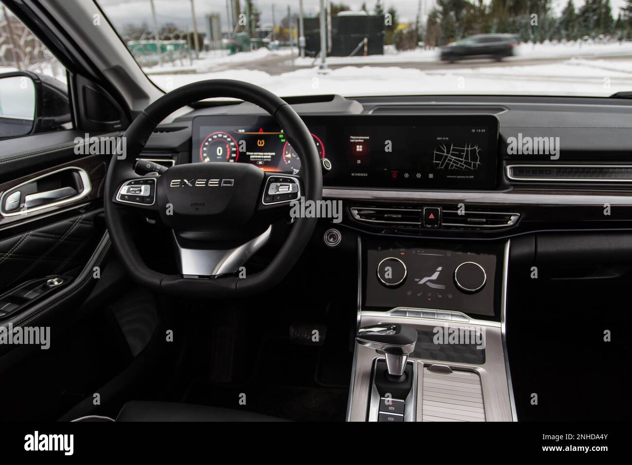 Moscow, Russia - December 18, 2021 Exeed VX also called Lanyue ...