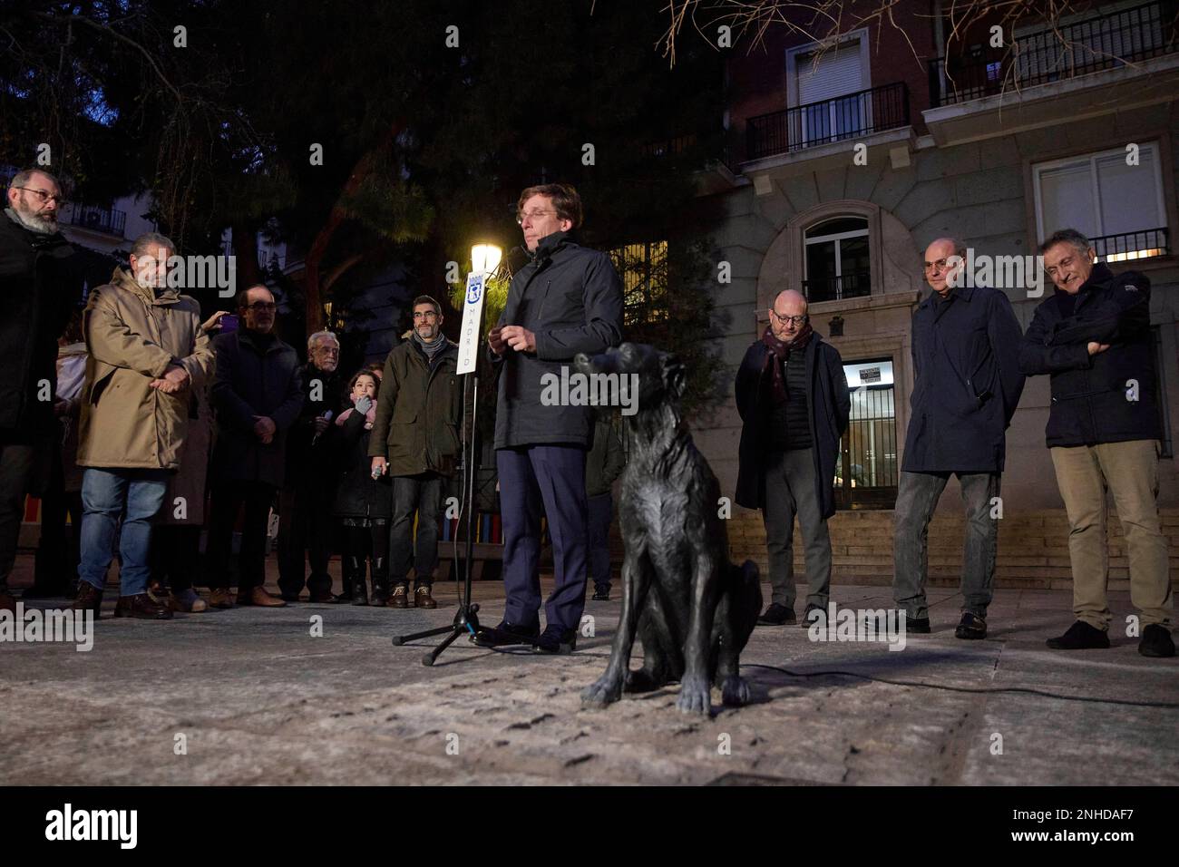 The mayor of Madrid, José Luis Martínez-Almeida, inaugurates the statue ...