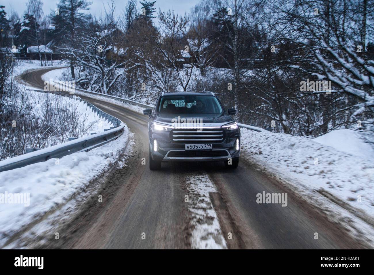 Moscow, Russia - December 18, 2021 Exeed VX also called Lanyue, midsize ...