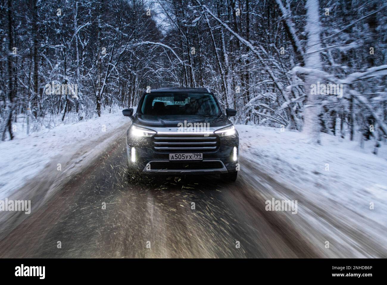 Moscow, Russia - December 18, 2021 Exeed VX also called Lanyue, midsize ...