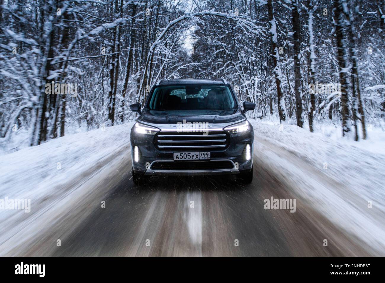 Moscow, Russia - December 18, 2021 Exeed VX also called Lanyue, midsize ...