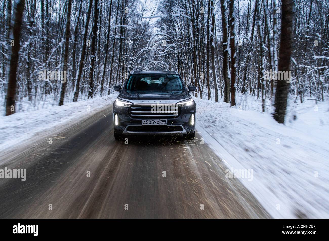Moscow, Russia - December 18, 2021 Exeed VX also called Lanyue, midsize ...