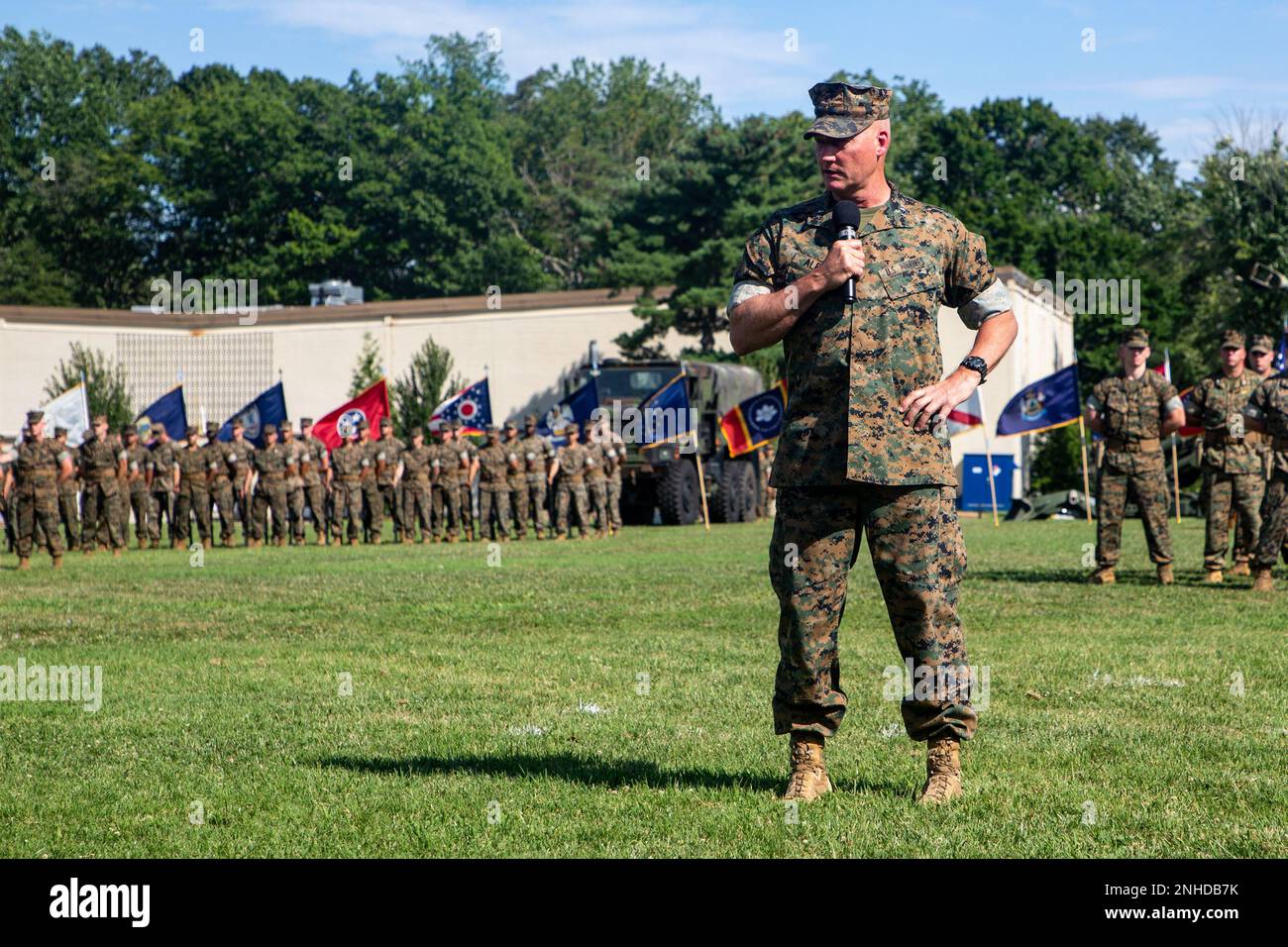 U.S. Marine Corps Maj. Gen. Julian D. Alford, the outgoing commanding ...