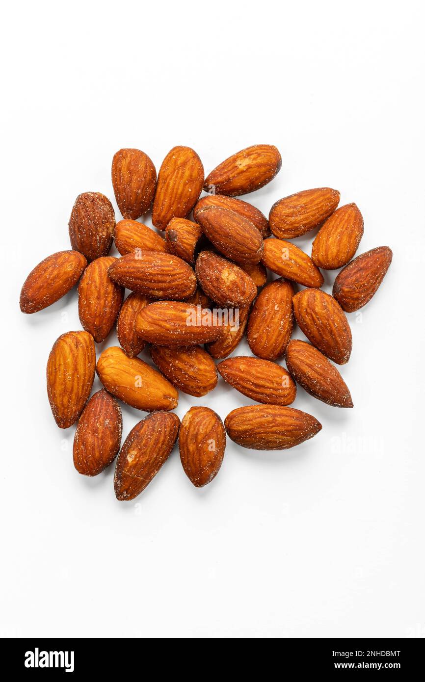Salt on white background Cut Out Stock Images & Pictures - Alamy