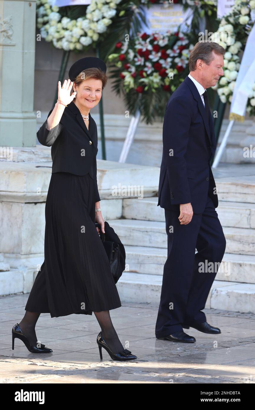 Maria Astrid of Luxembourg and Henry of Luxembourg on their arrival at ...