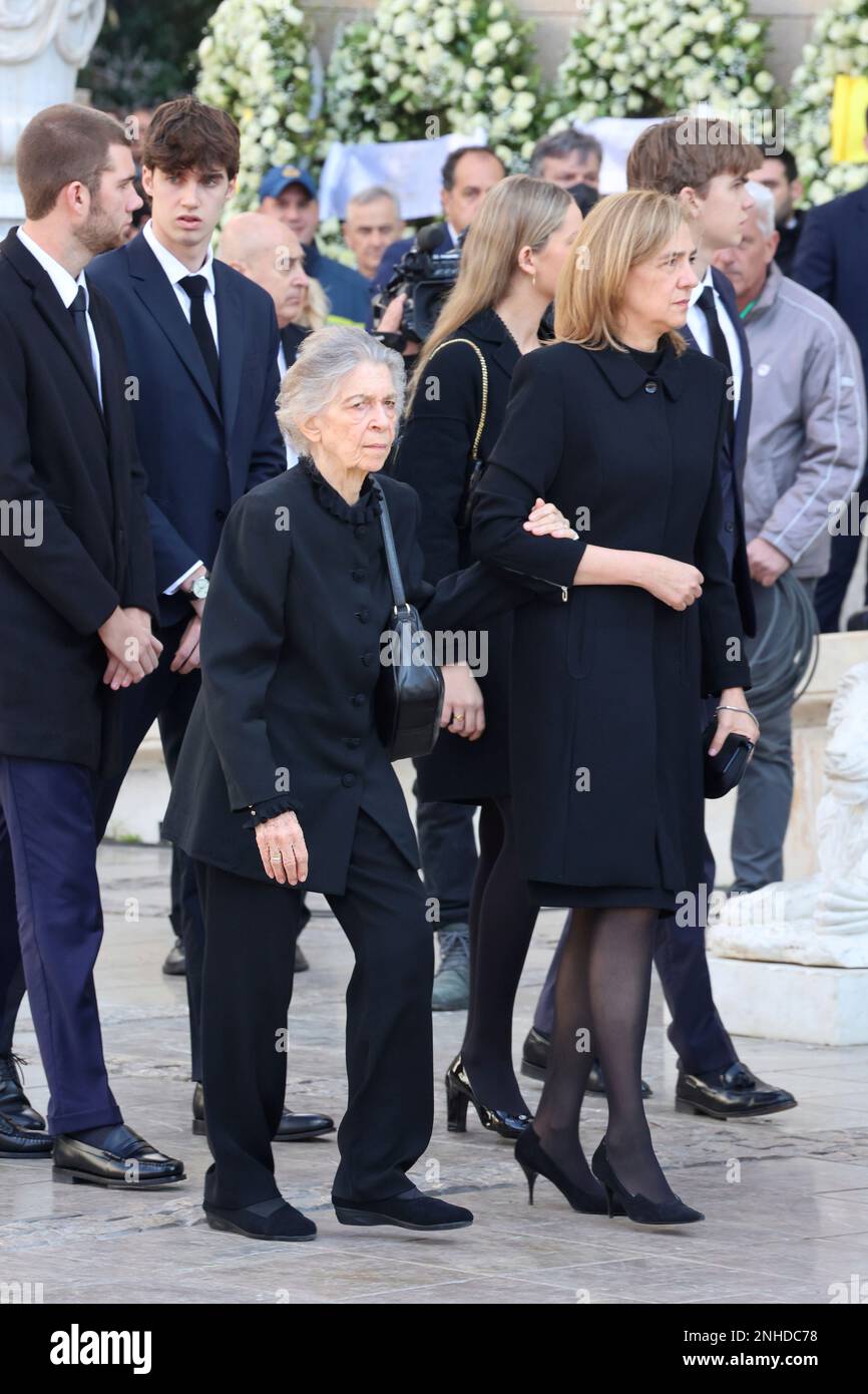 Princess Cristina accompanied by Princess Irene of Greece and her ...