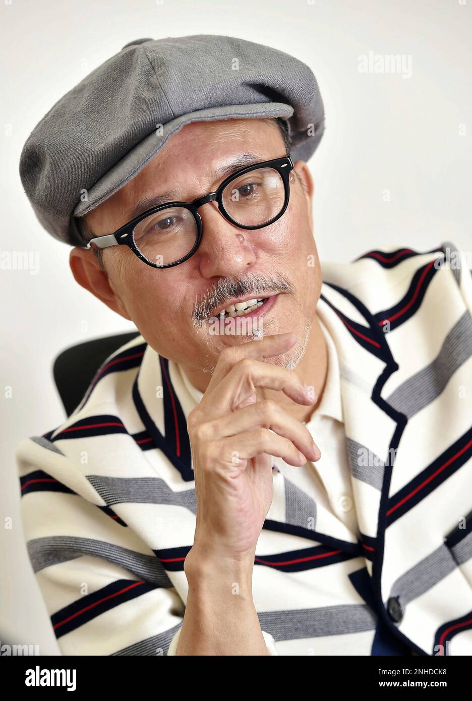 A file photo showsYMO members Haruomi Hosono, Ryuichi Sakamoto and ...