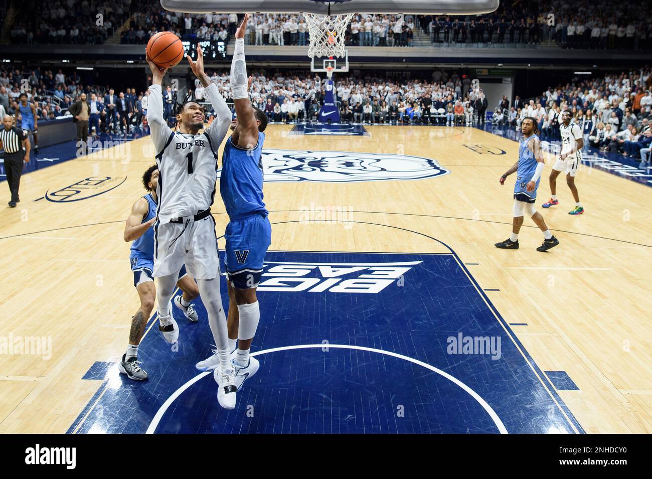 INDIANAPOLIS, IN - JANUARY 13: Butler Bulldogs forward Jalen Thomas (1 ...