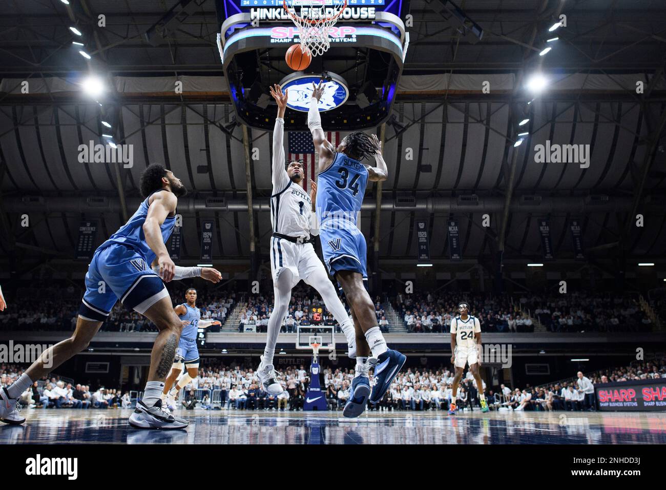 INDIANAPOLIS, IN - JANUARY 13: Butler Bulldogs forward Jalen Thomas (1 ...