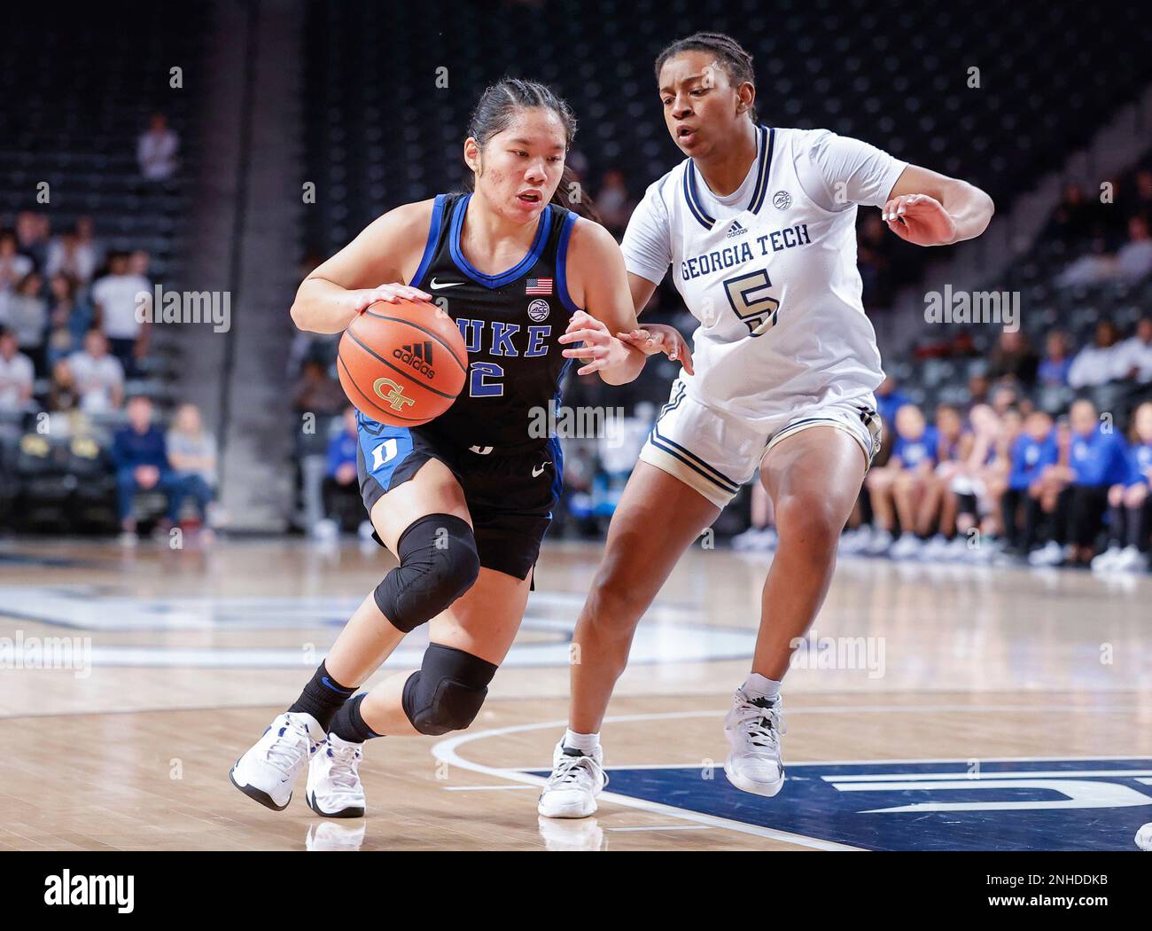 January 15, 2023: Duke's Vanessa de Jesus (2) drives past Georgia Tech ...