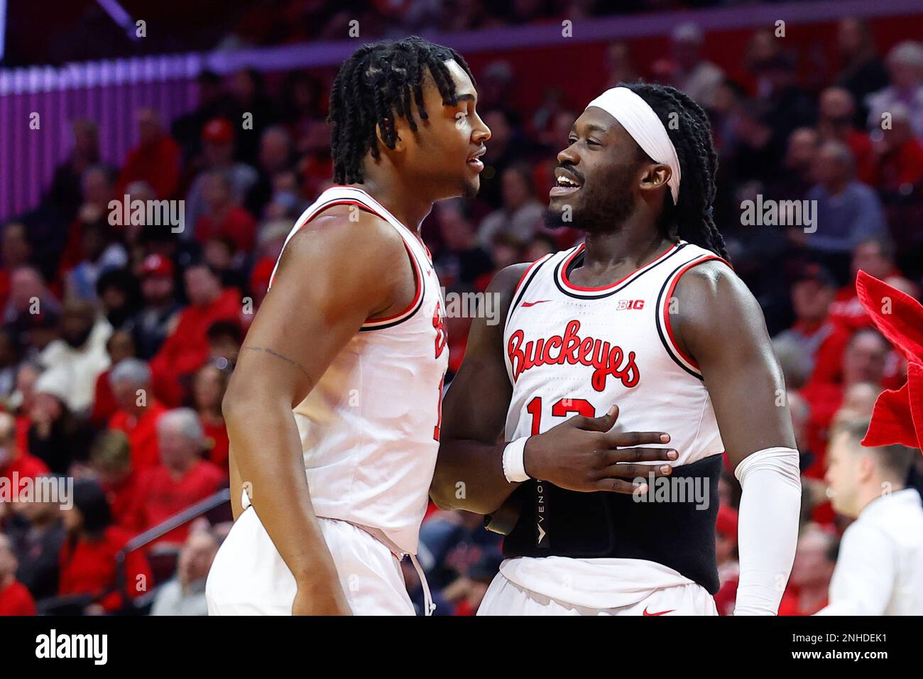 PISCATAWAY, NJ - JANUARY 15: Ohio State Buckeyes guard Isaac Likekele ...