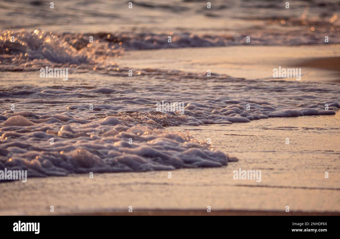 wave splash sea beach macro, close up Stock Photo - Alamy