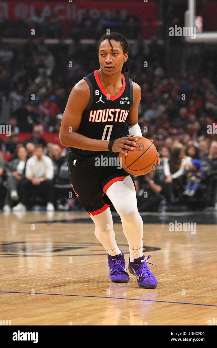 LOS ANGELES, CA - JANUARY 15: Houston Rockets Guard TyTy Washington Jr ...