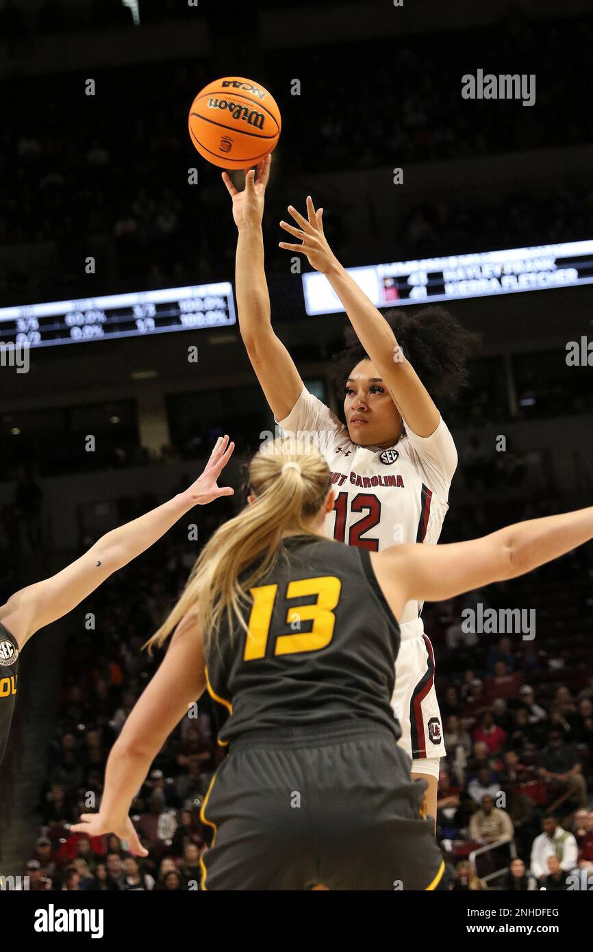 COLUMBIA, SC - JANUARY 15: South Carolina Gamecocks guard Brea Beal (12 ...