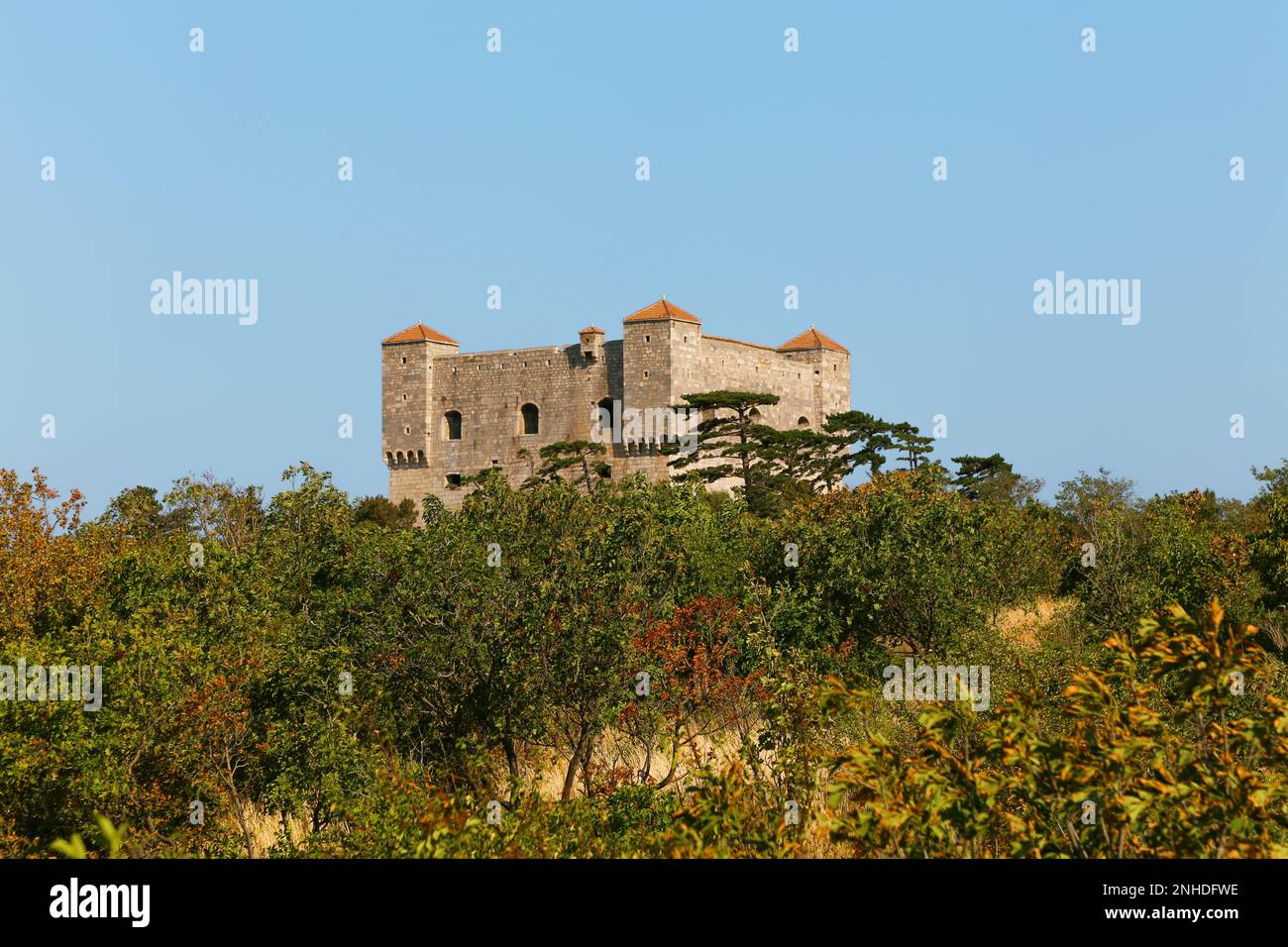 Nehaj fortress on top of a hill in Senj, Croatia Stock Photo - Alamy