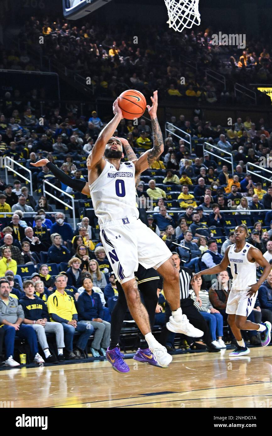 ANN ARBOR, MI - JANUARY 15: Northwestern Wildcats guard Boo Buie (0 ...