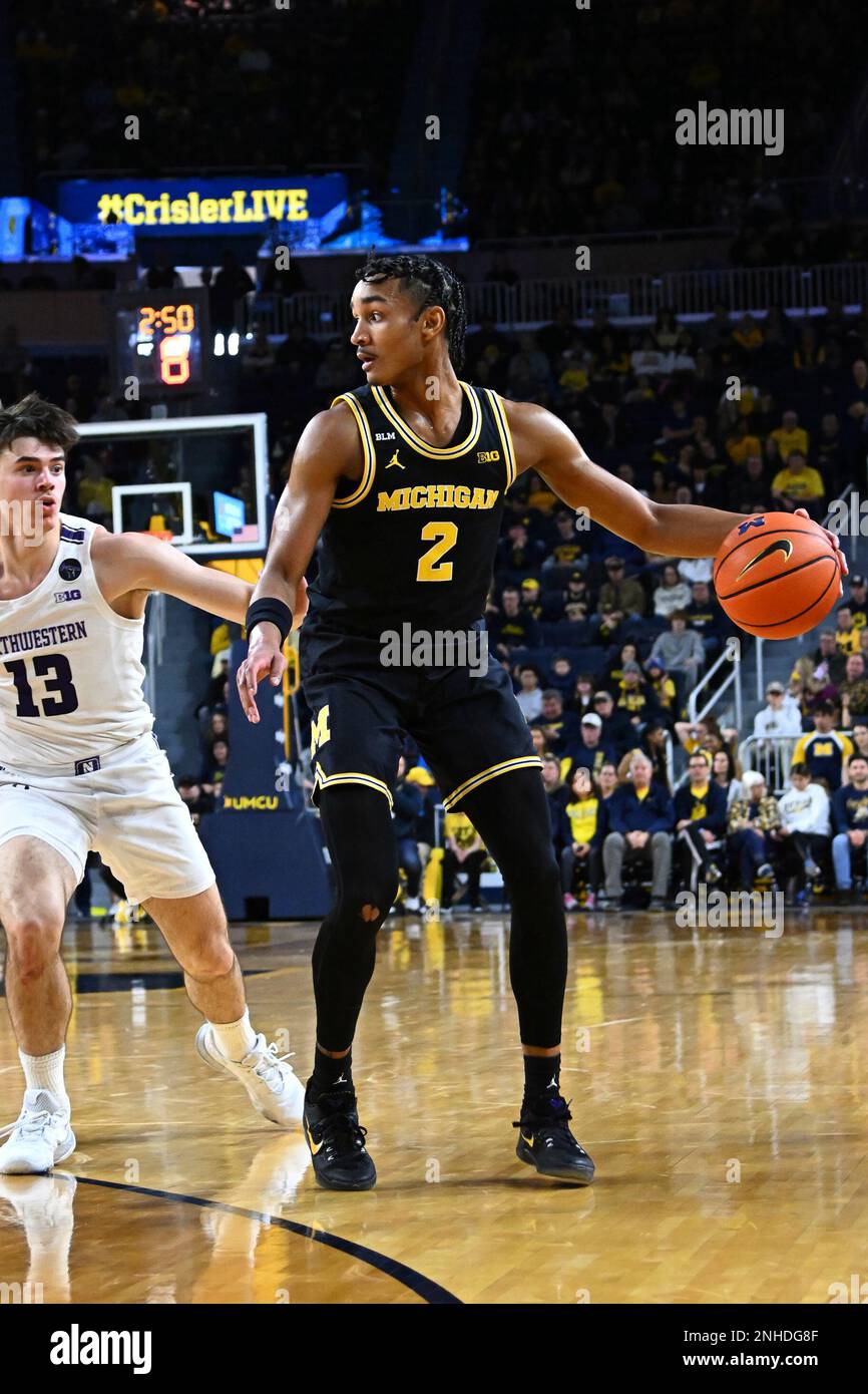 ANN ARBOR, MI - JANUARY 15: Michigan Wolverines guard Kobe Bufkin (2 ...