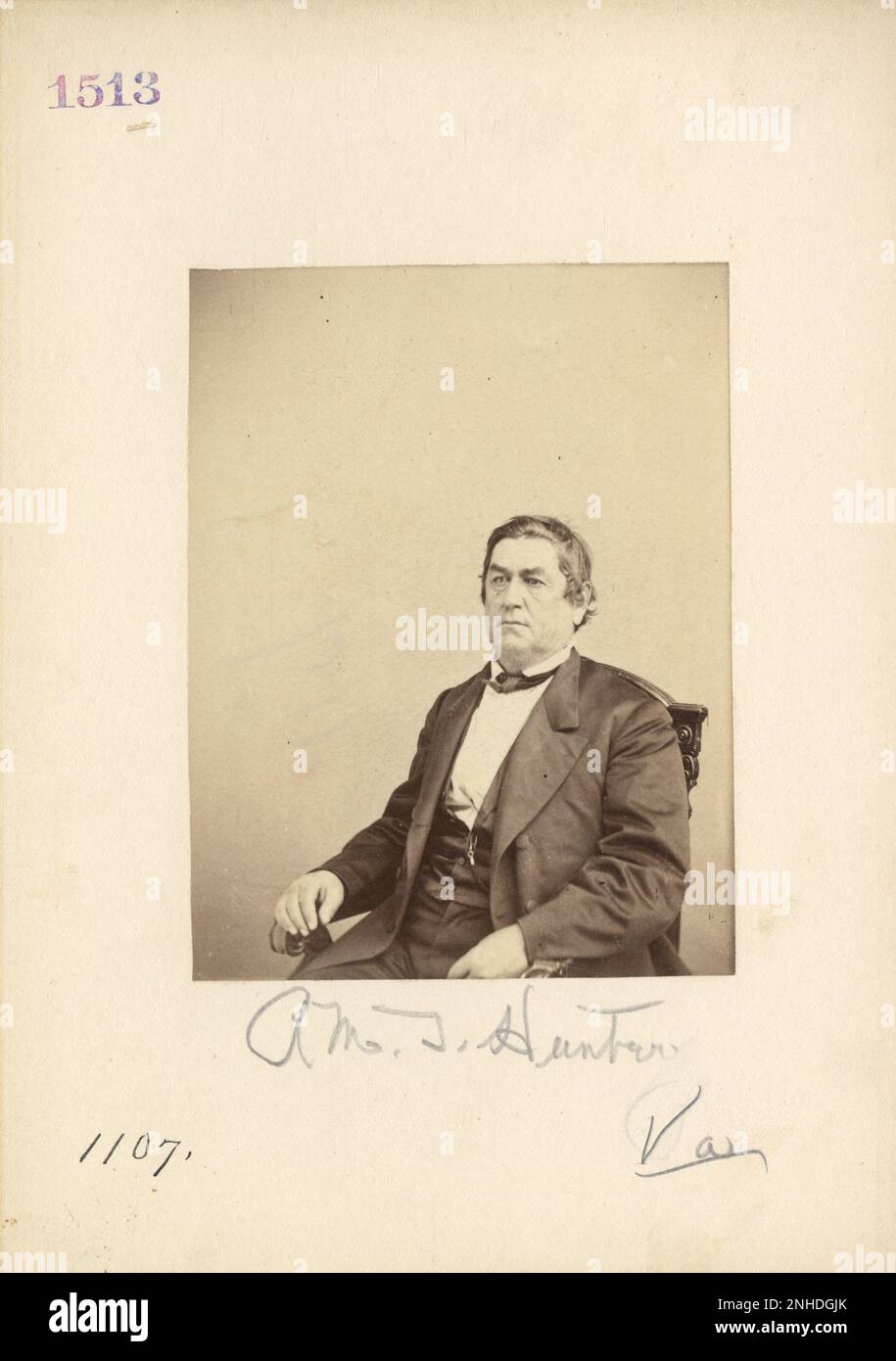 Honorable Robert M. T. Hunter; Virginia 19th Century Mathew Brady ...