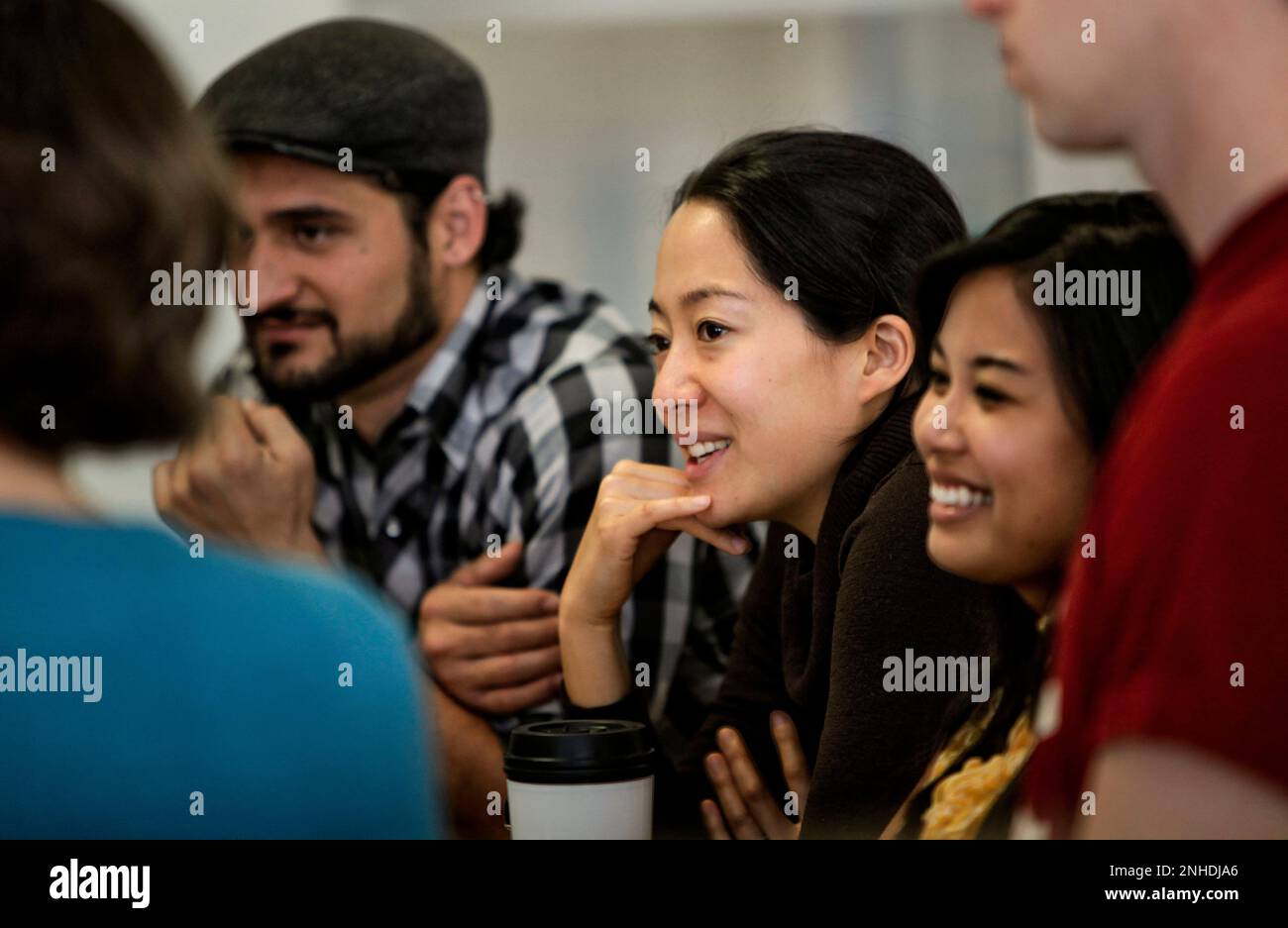 Students, Rick Zuzow, Kathy Sun and Deonne Castaneda, (left to right ...