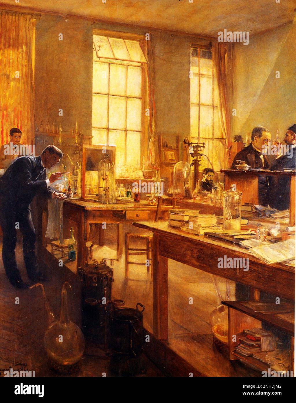 1885 ca. , Paris , France : The LABORATOIRE PASTEUR , Rue d' Ulm ...