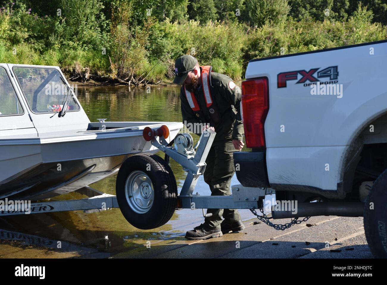 Justin Kerwin, senior park ranger, unhitches the U.S. Army Corps of ...