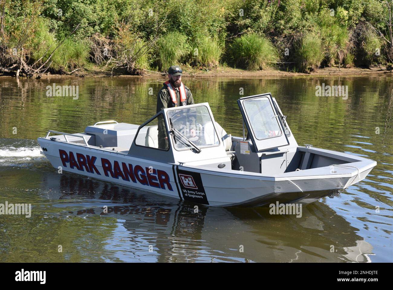 Justin Kerwin, senior park ranger, drives the U.S. Army Corps of ...
