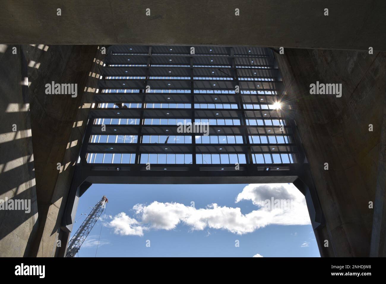 The trash racks at the Moose Creek Dam remain open as the Chena River ...