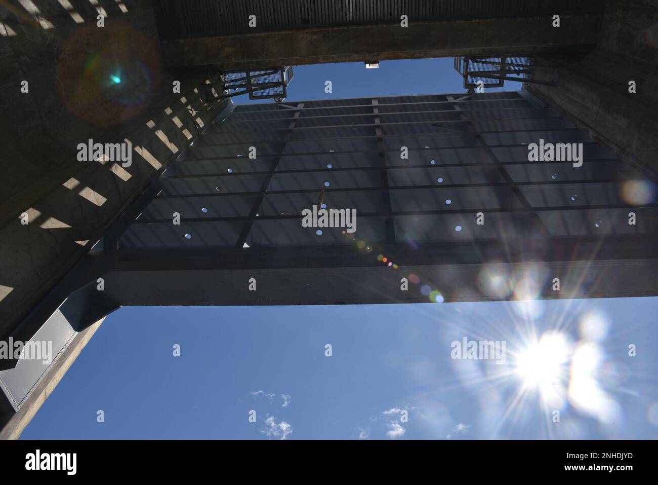 The trash racks at the Moose Creek Dam remain open as the Chena River ...