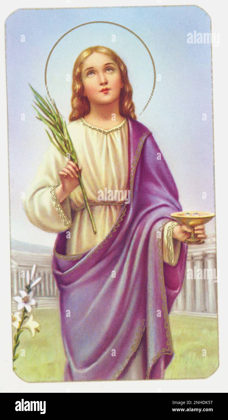 Saint LUCY ( Santa Lucia , Siracusa III - IV century a.C. ) in a ...