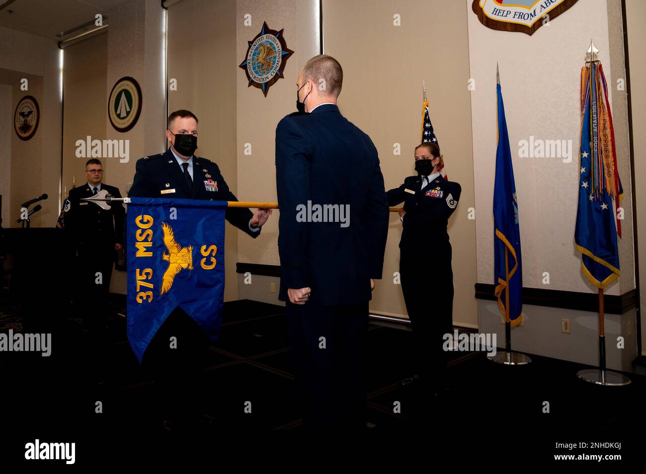 U.S. Air Force Col. Jason Glynn, 375th Mission Support Group commander ...