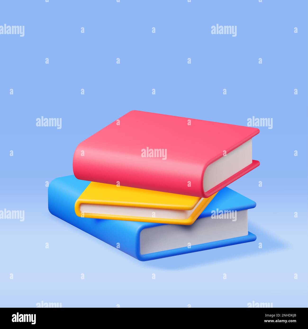 3D Stack of Closed Books Isolated Stock Vector Image & Art - Alamy