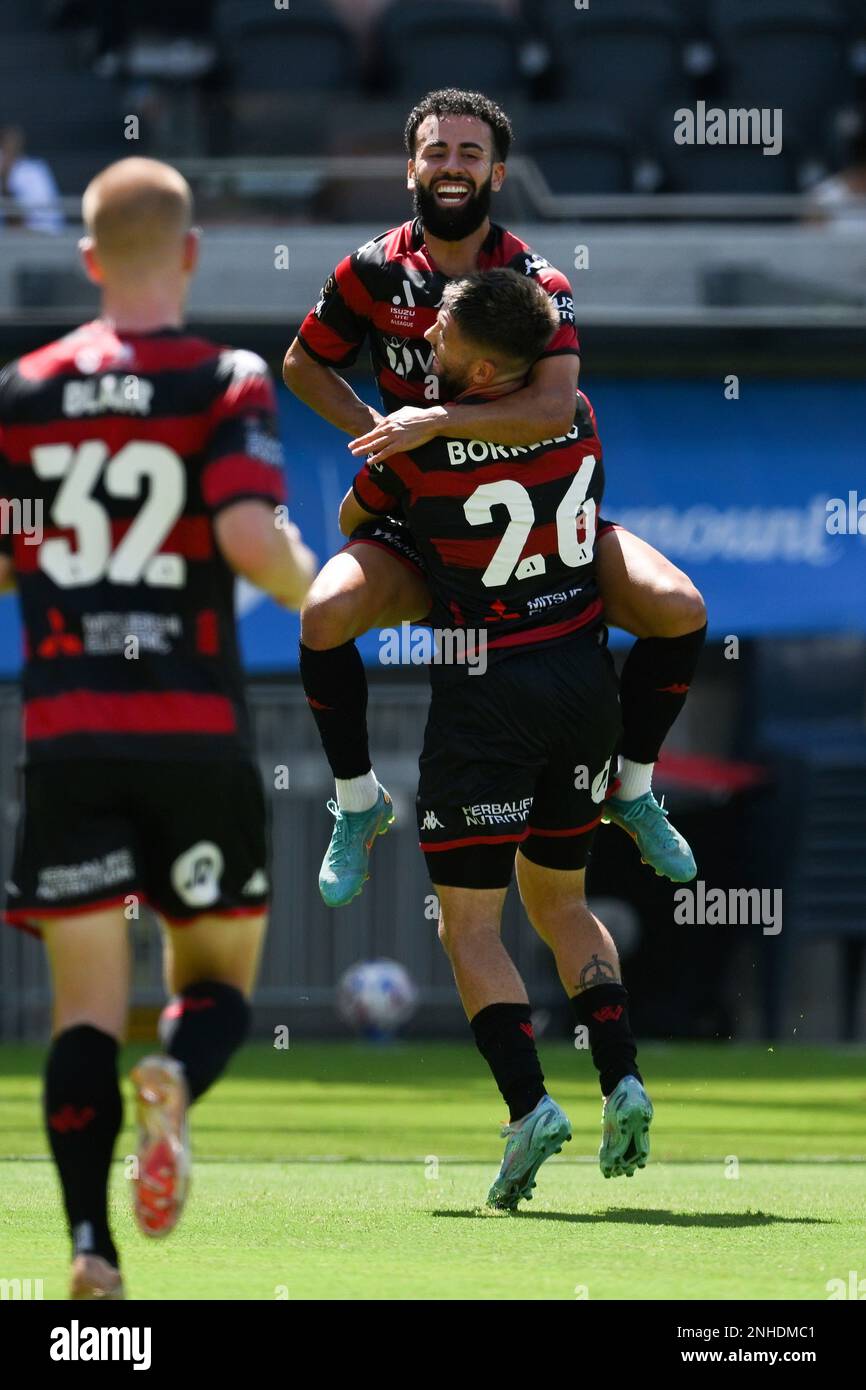 SYDNEY, AUSTRALIA - JANUARY 15: Brandon Borrello of Western Sydney ...