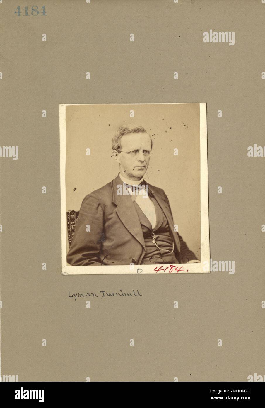 Hon. Lyman Trumbull, Illinois 19th Century Mathew Brady, Quartermaster ...